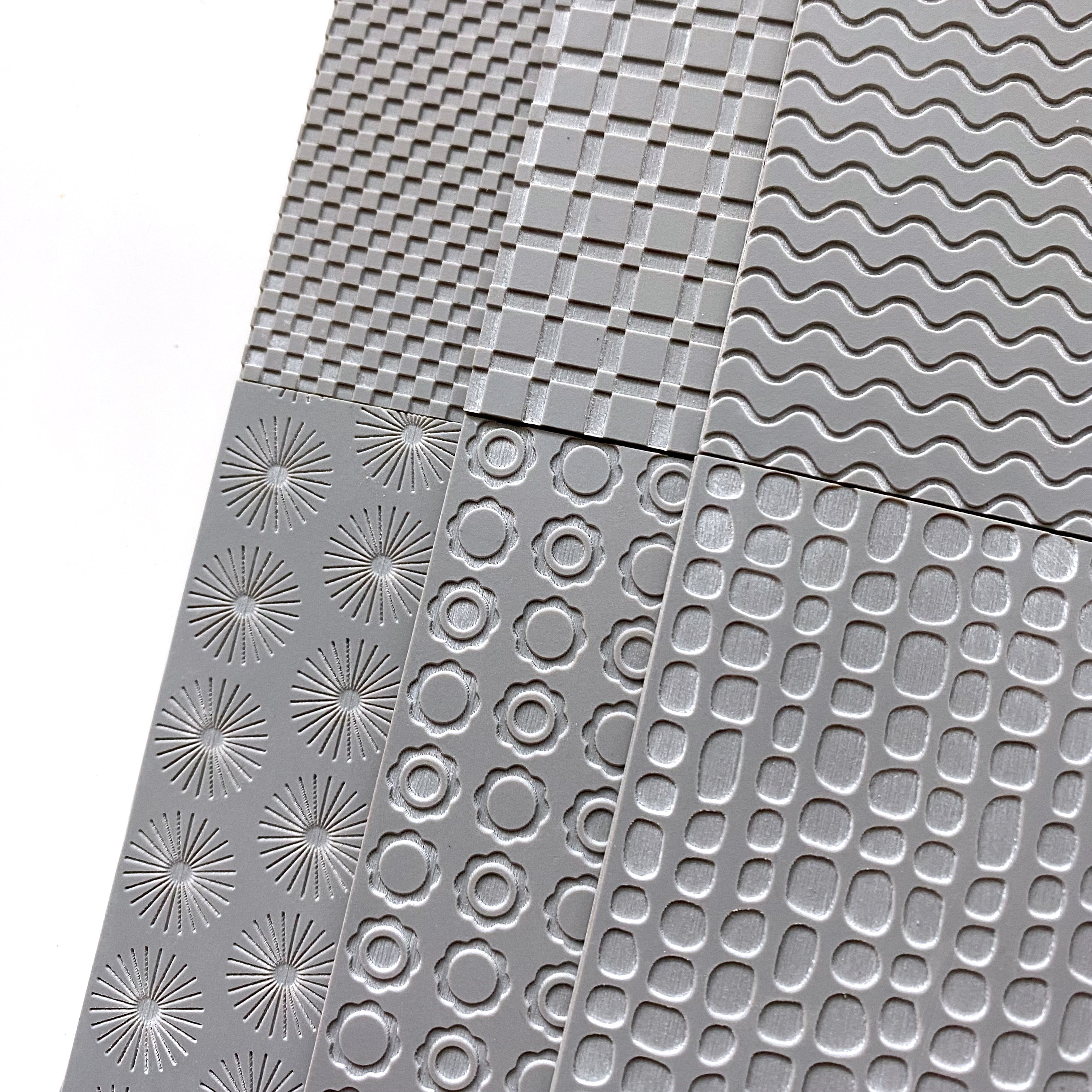 Squiggle Cutters Soft Mat Textures for Polymer Clay and Ceramics